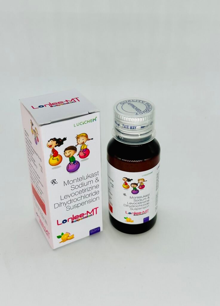 Levocetirizine 2.5mg & Montelukast Sodium 4mg (Orange Flavour) syrup ...